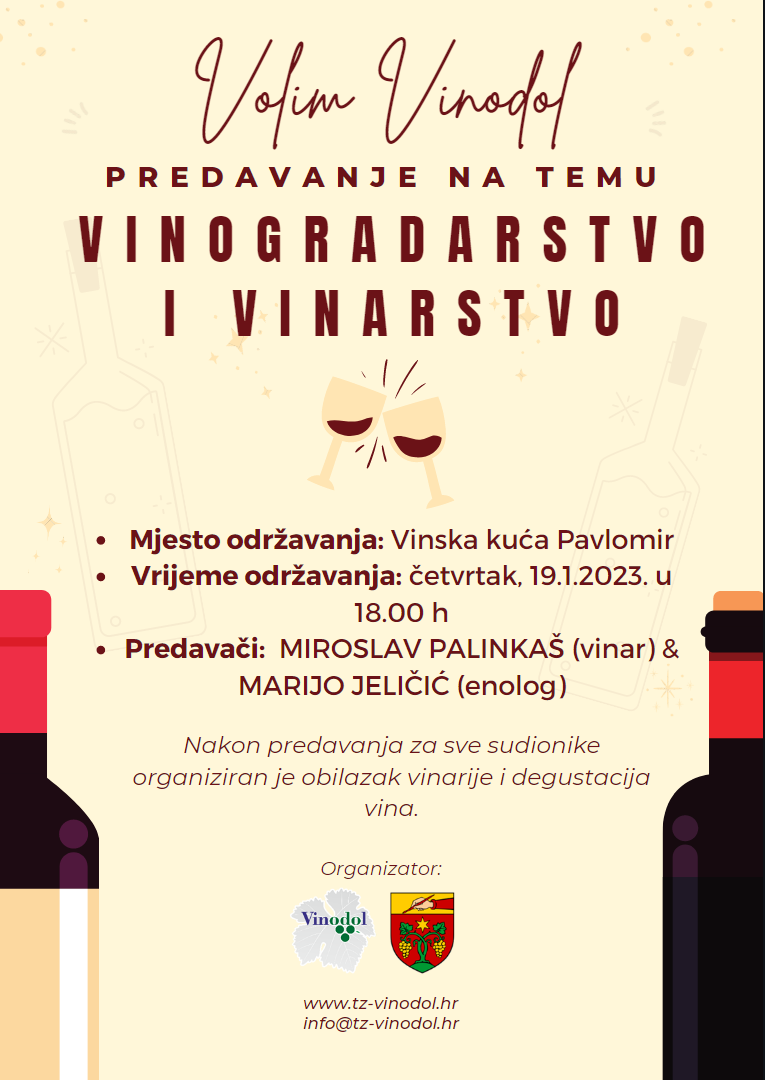 Predavanje na temu: Vinogradarstvo i vinarstvo